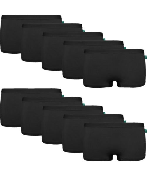 GAUBERT® 906-Sort 5-pak bambus boksershorts til kvinder ...